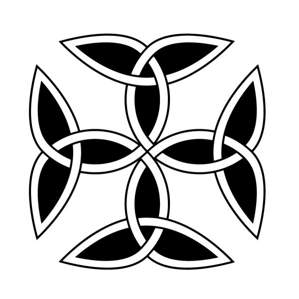 Celtic Infinity Symbol Branch Cross